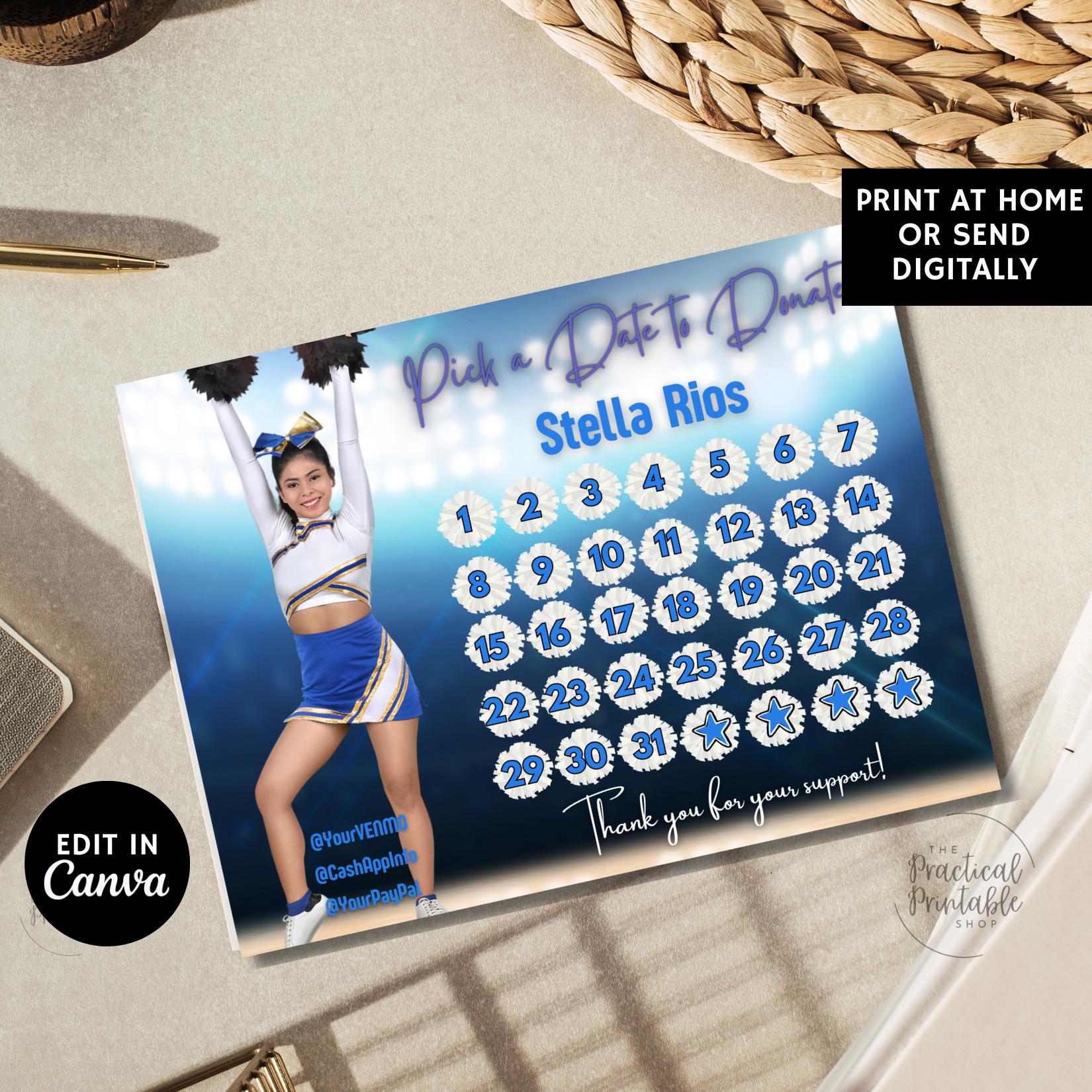 CHEER FUNDRAISER Canva Template | Cheer Team Fundraiser | Cheerleader ...