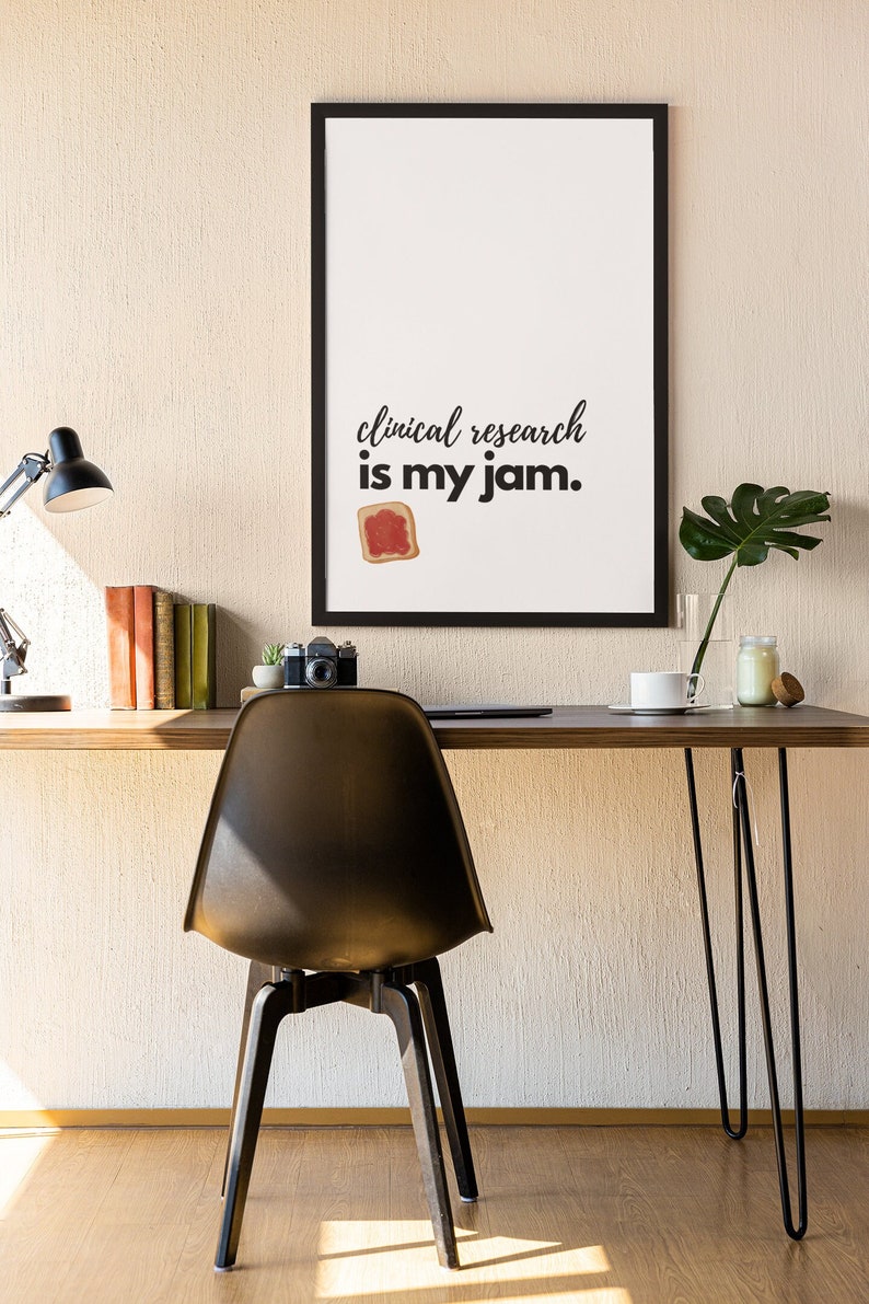 Cute Research Poster for Office, Research Digital Download, Trendy ...