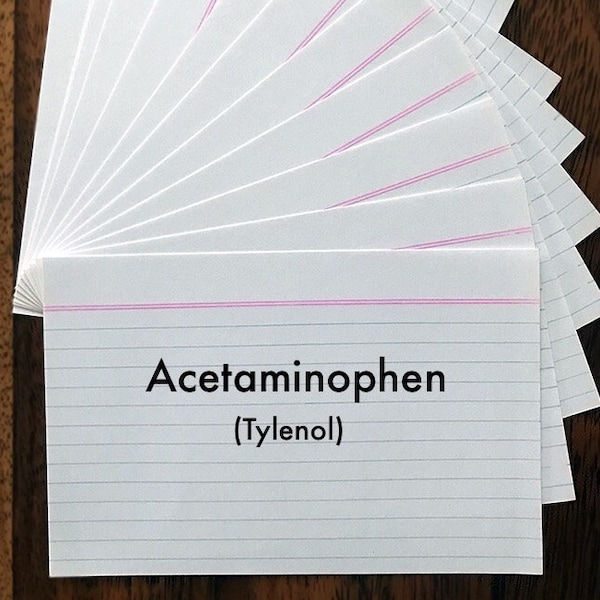 Paramedic Drug Cards - Etsy