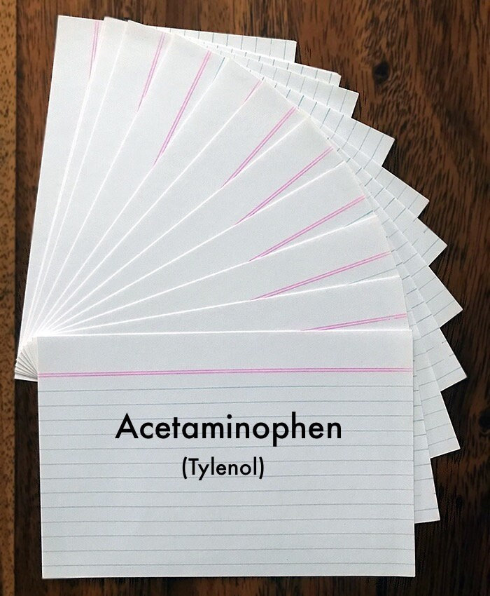 Paramedic Drug Cards (printed & Laminated) - Etsy