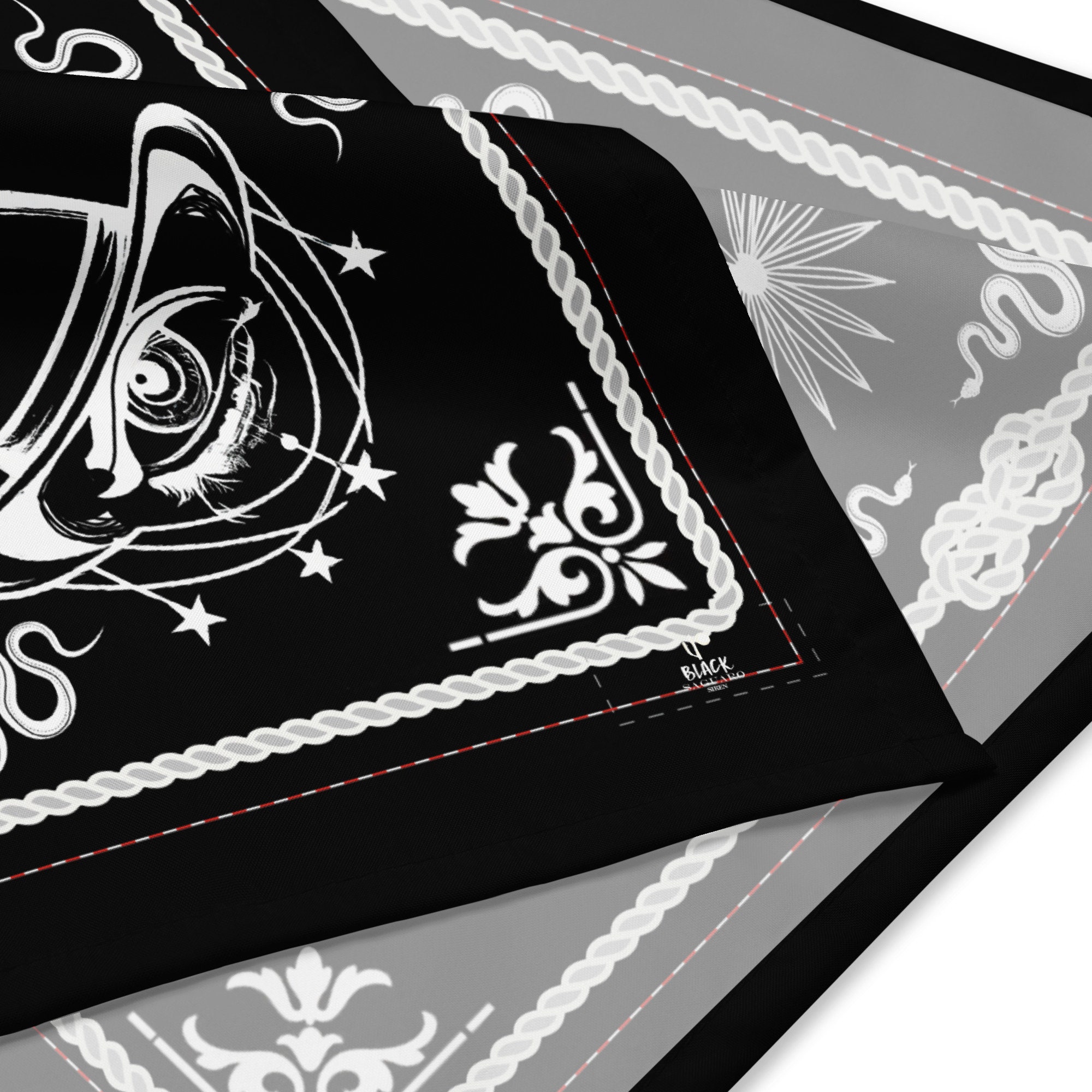 Cowboy Illuminati Goth Cowgirl Bandana, Goth, Western, Headscarf ...