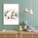 Mother and Baby Polar Bear Printable Art, Watercolor Bear Print Art ...