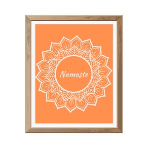Namaste Quote Printable Wall Art, Inspirational Wall Art, 5 Color ...
