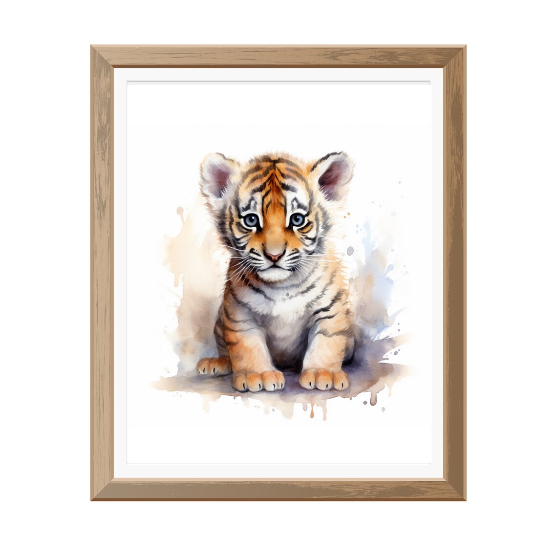 Baby Tiger Nursery Printable Wall Art Instant Download Safari Animal ...