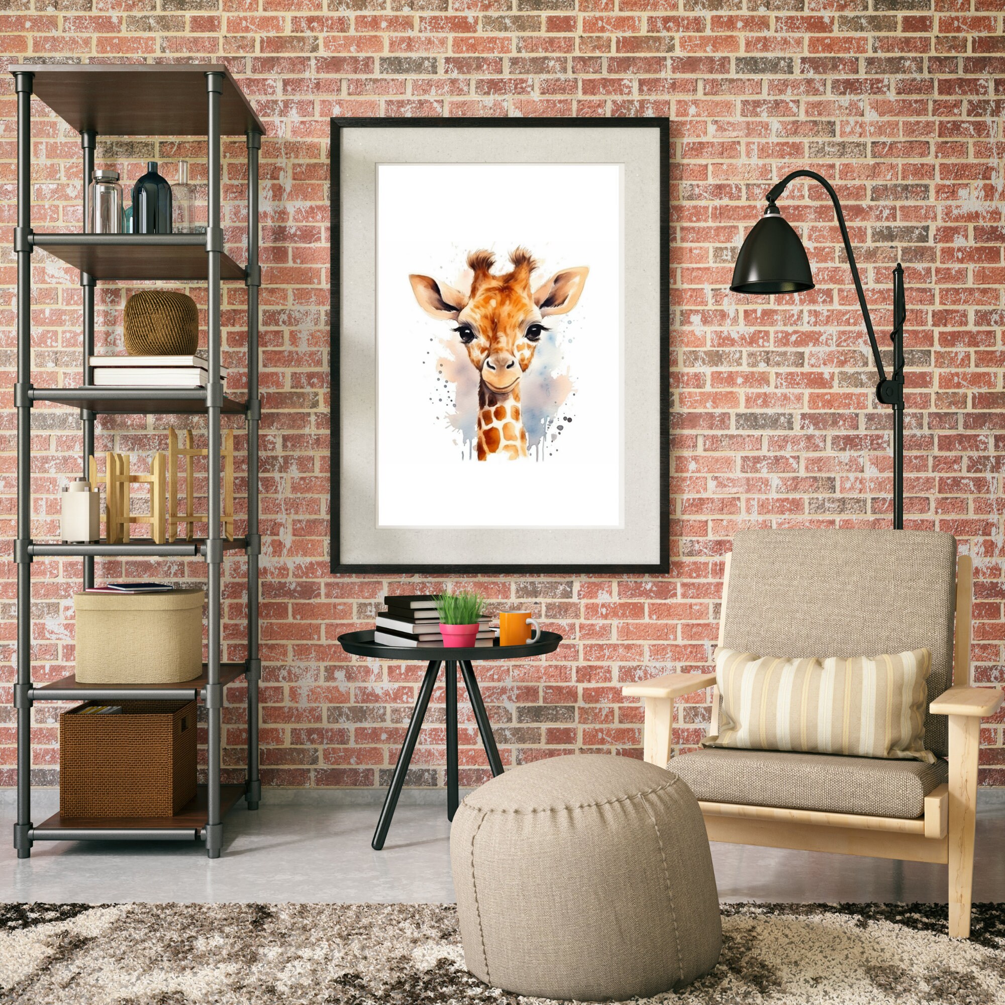 Baby Giraffe Wall Art , Baby Giraffe Wall Decor, Baby Giraffe Printable ...