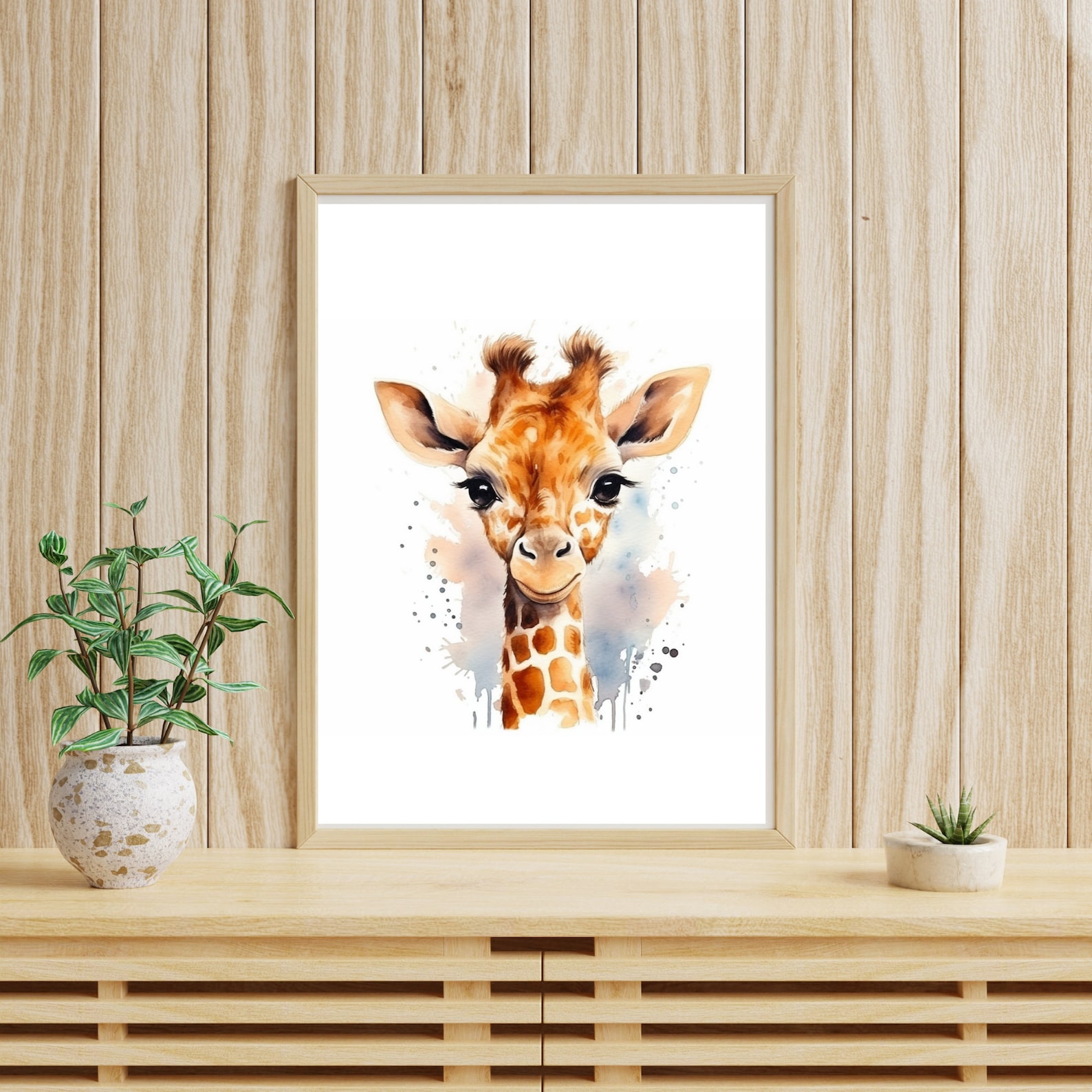 Baby Giraffe Wall Art , Baby Giraffe Wall Decor, Baby Giraffe Printable ...