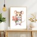 Mouse Watercolor Illustration Printable Wall Art, Mouse Watercolor ...