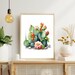 Cactus Watercolor Painting Printable Wall Art, Cactus Poster, Cactus ...