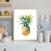 Ananas Watercolor Painting Printable Wall Art, Kitchen Wall Decor ...