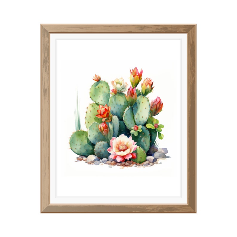 Cactus Watercolor Painting Printable Wall Art, Cactus Poster, Cactus ...