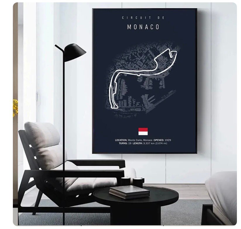 F1 Track Circuit Canvas Painting Formula 1 Wall Art Poster - Etsy