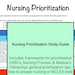 Nursing Prioritization Study Guide & Test Taking Tips - Etsy