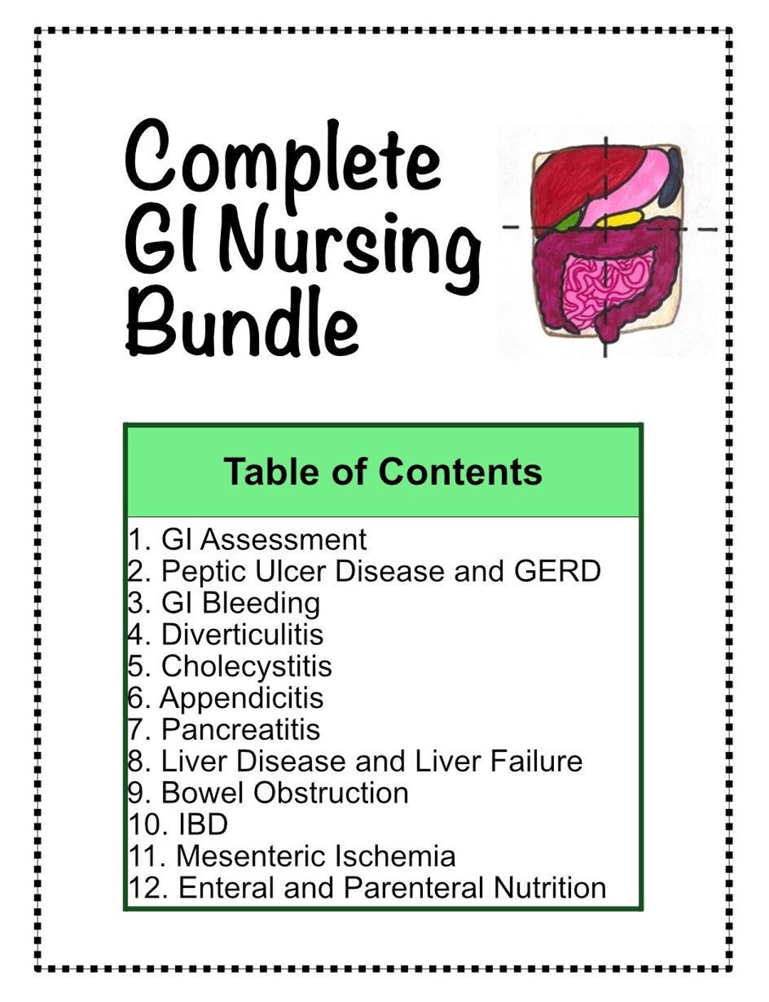 Complete Gastroenterology (GI) Nursing Study Bundle - Etsy
