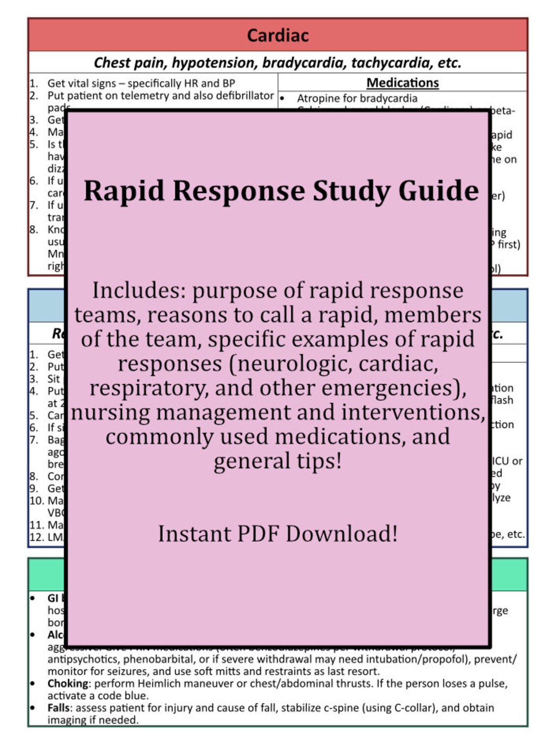 Rapid Response Study Guide - Etsy