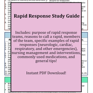 Rapid Response Study Guide - Etsy