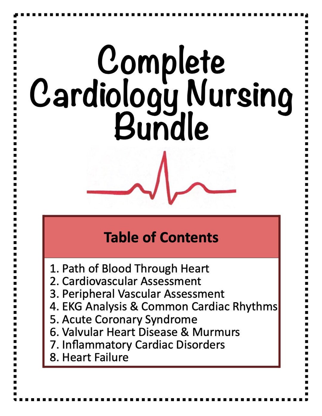 Complete Cardiology Nursing Study Bundle - Etsy