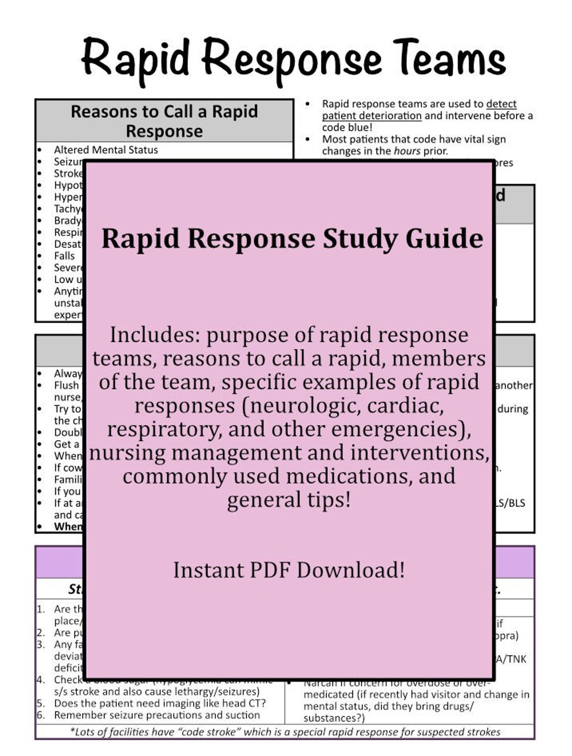 Rapid Response Study Guide - Etsy