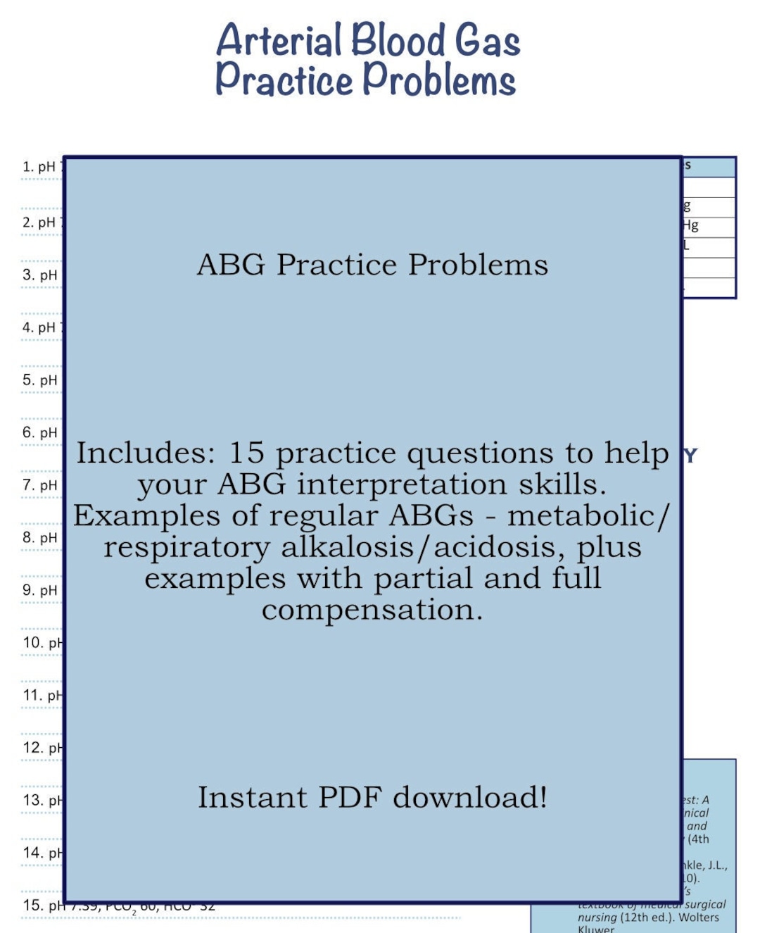 Arterial Blood Gas Practice Questions and Answers - Master Abgs Quick ...