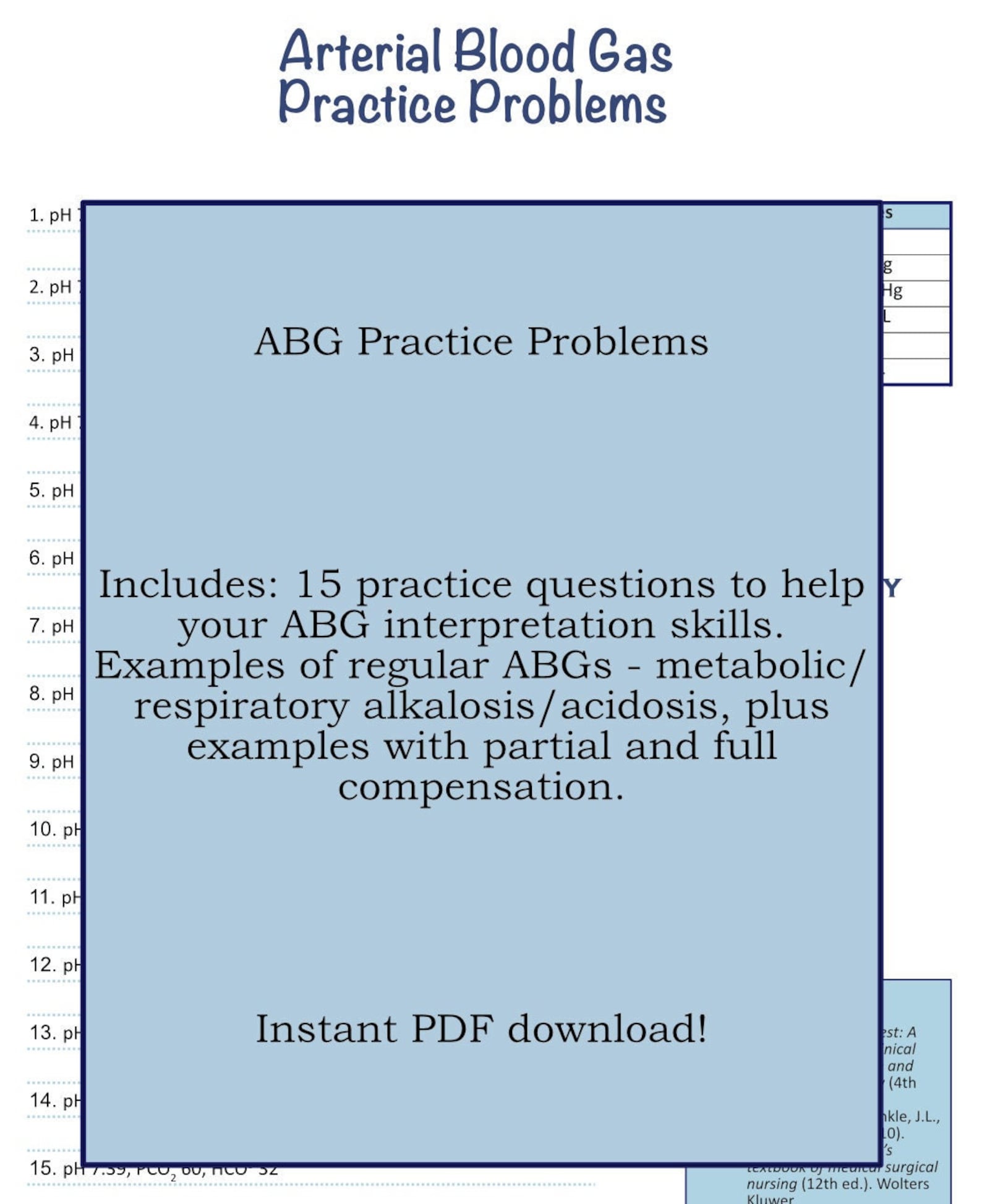 Arterial Blood Gas Practice Questions and Answers - Master Abgs Quick ...