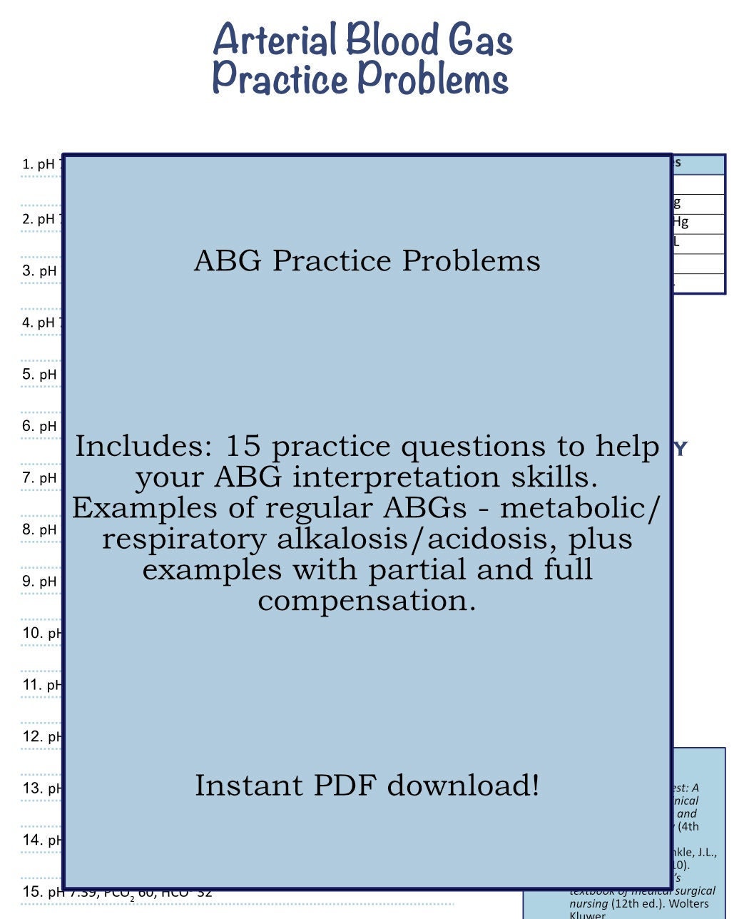 Arterial Blood Gas Practice Questions and Answers - Master Abgs Quick ...