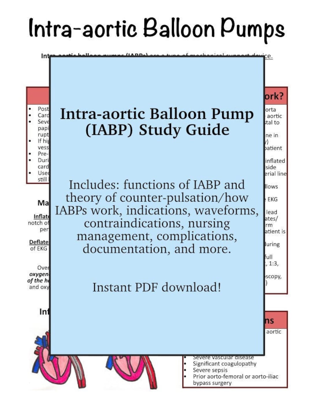 Intra-aortic Balloon Pump (IABP) Study Guide - Etsy