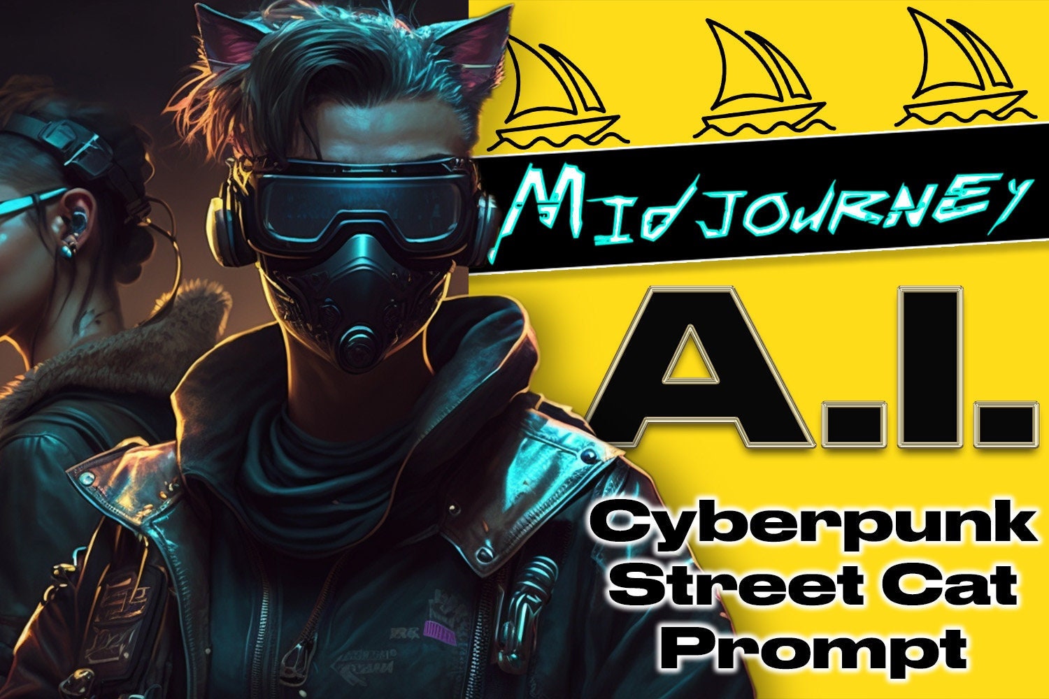 Midjourney Cyberpunk Prompt AI Street Cats Digital Art - Etsy Australia