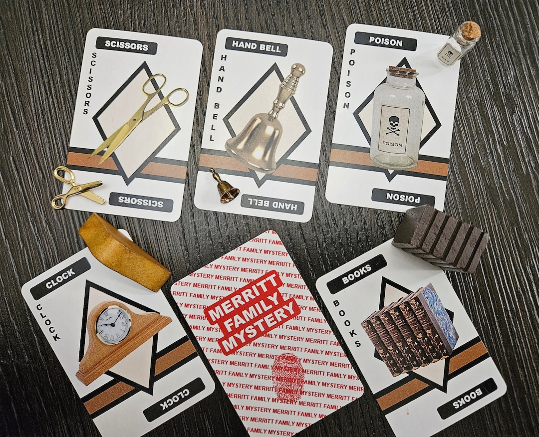 Clue-like Card Pack- Custom Weapons & Suspects! - Etsy