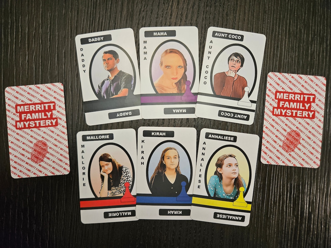 Clue-like Card Pack- Custom Suspects! - Etsy