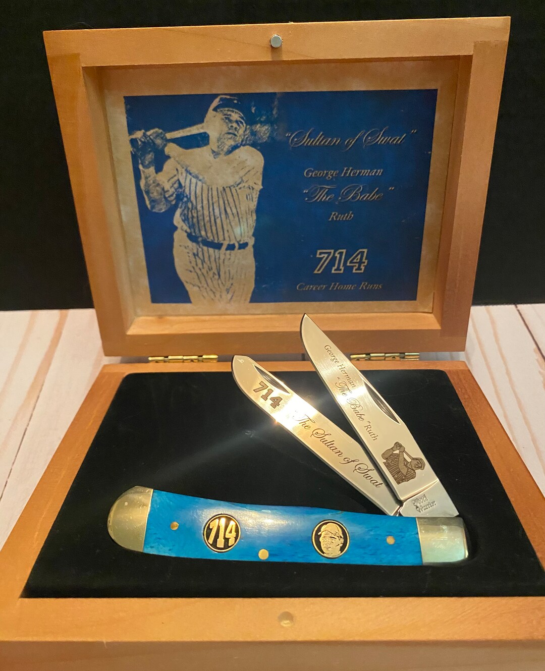 Vintage Babe Ruth Steel Warrior Commemorative 2 Blade Pocketknife - Etsy