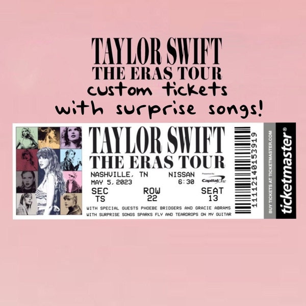 Eras Tour Ticket - Etsy