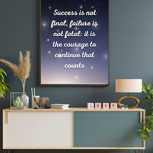 Success Motivational Printable Poster, Poster, Printables ...