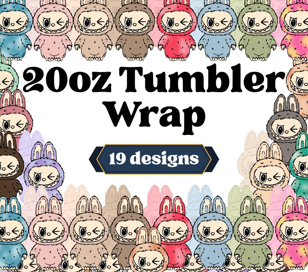 Labubu Tumbler Wrap: Trending Design for 20oz Skinny Tumbler (digital ...
