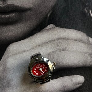 Vintage Finger Watch Ring Oval - Etsy