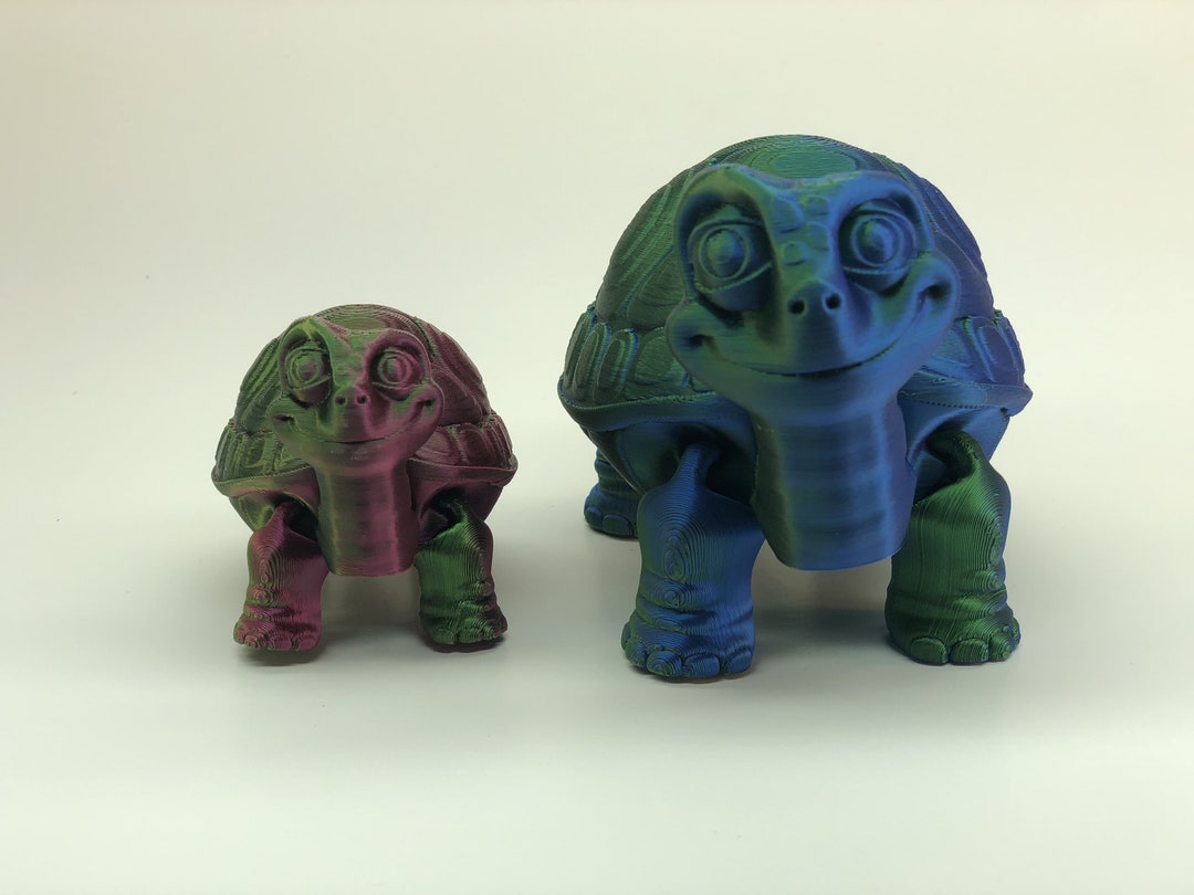 3D Printed Articulated Tortoise - Etsy