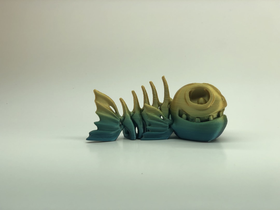 3D Printed Articulated Skeleton Fish - Etsy