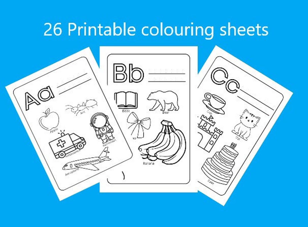 Alphabet Colouring Sheets Primary School Education Early Years ...