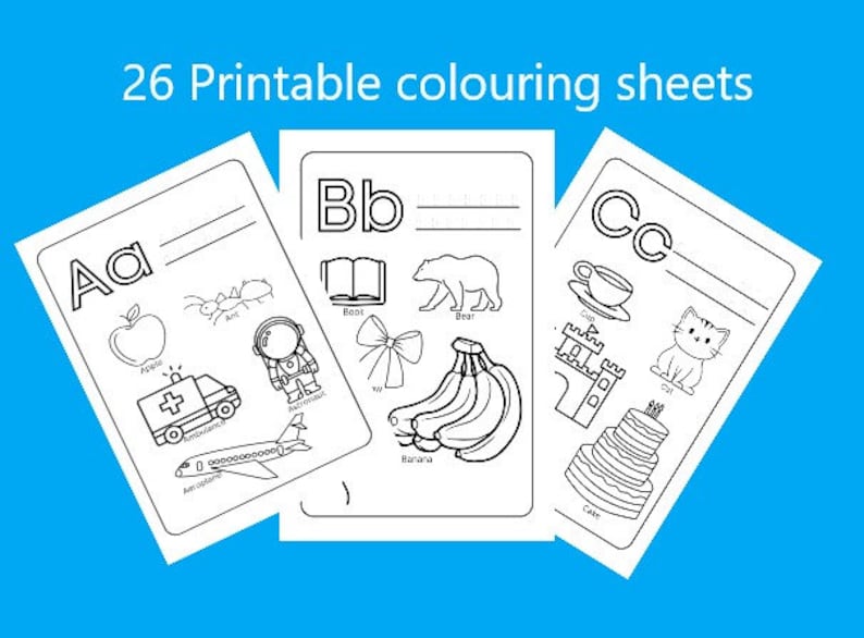 Alphabet Colouring Sheets Primary School Education Early Years ...