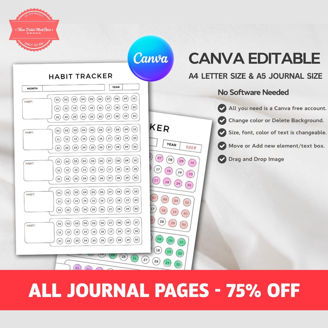 PRINTABLE Journal Page - Habit Tracker - Hobby Journal - Fun Tracker ...
