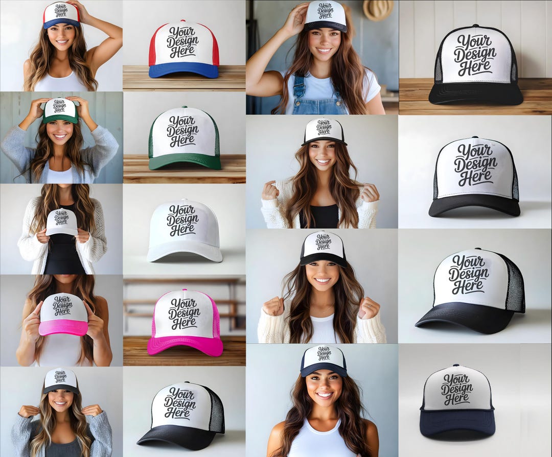 50+ Colors Otto Hat Mockup Bundle, Otto Mockup, Otto Cap Mockup, Print ...