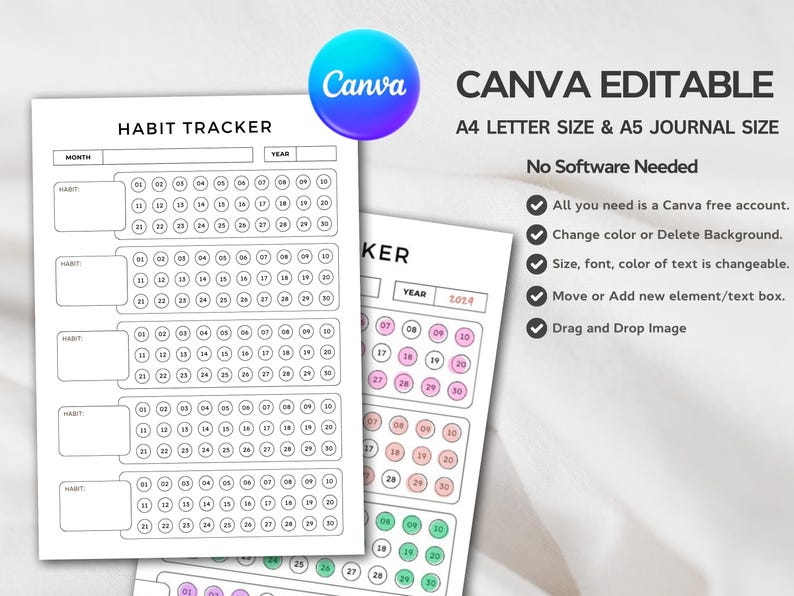 PRINTABLE Journal Page - Habit Tracker - Hobby Journal - Fun Tracker ...