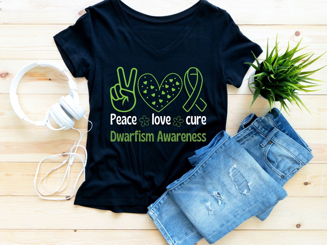 Peace Love Cure Dwarfism Awareness Svg Png - Etsy