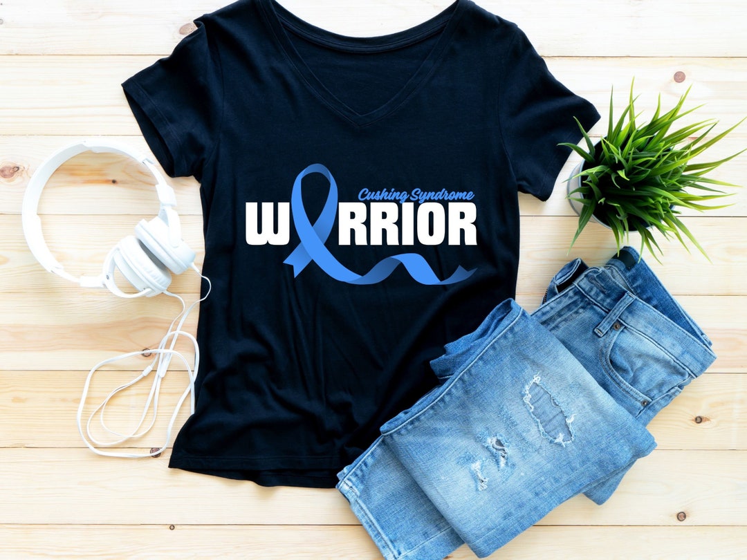 Cushing Syndrome Warrior Light Blue Ribbon Stress Hormone Angelman’s ...