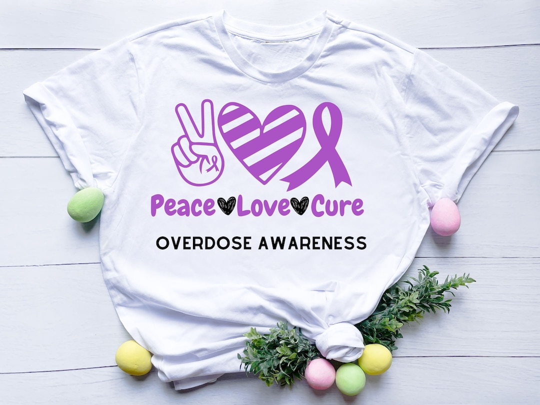 Peace Love Cure Overdose Awareness Svg Png - Etsy