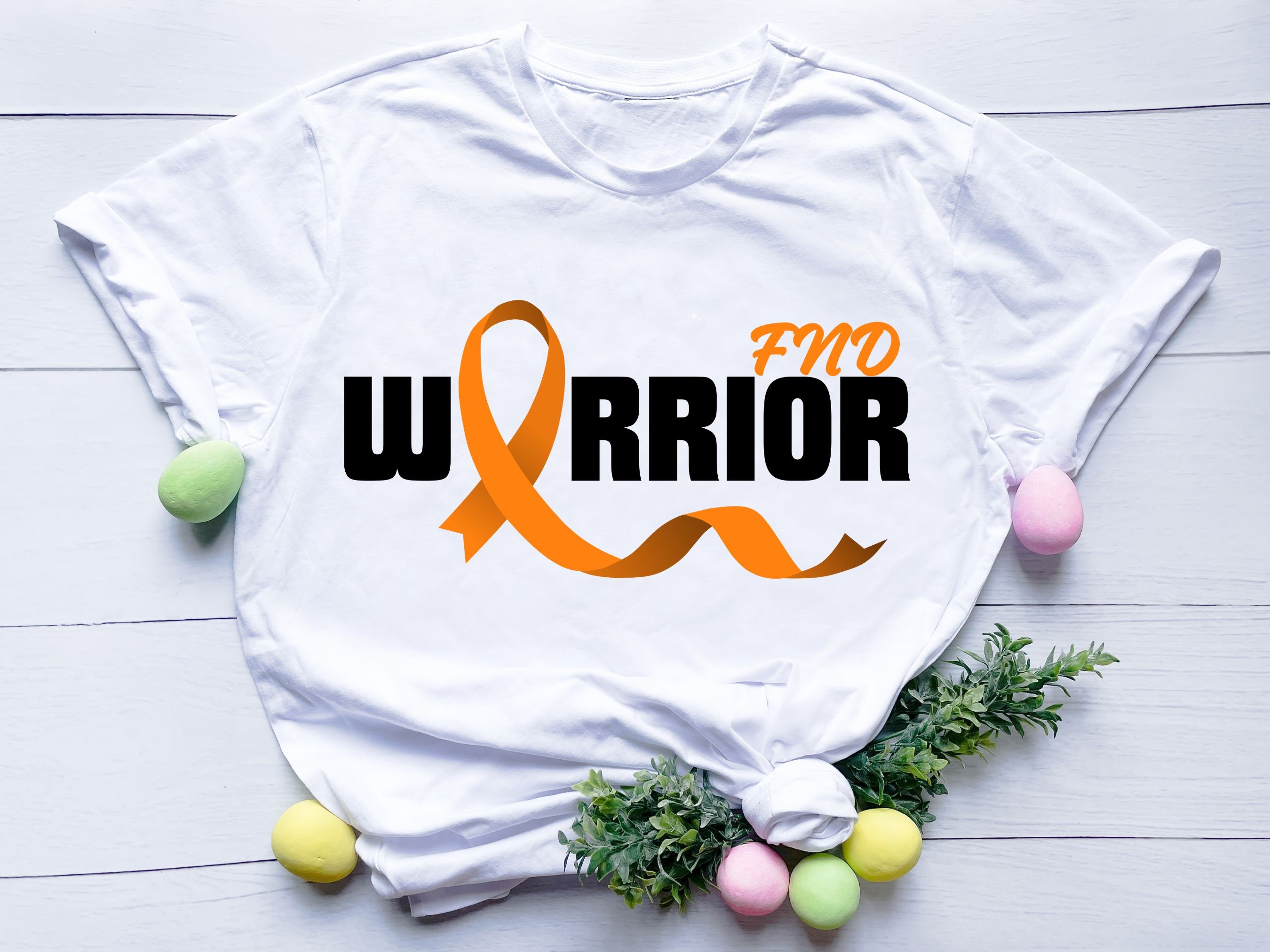 FND Warrior Functional Neurological Disorder Fnd Svg,orange Ribbon Svg ...