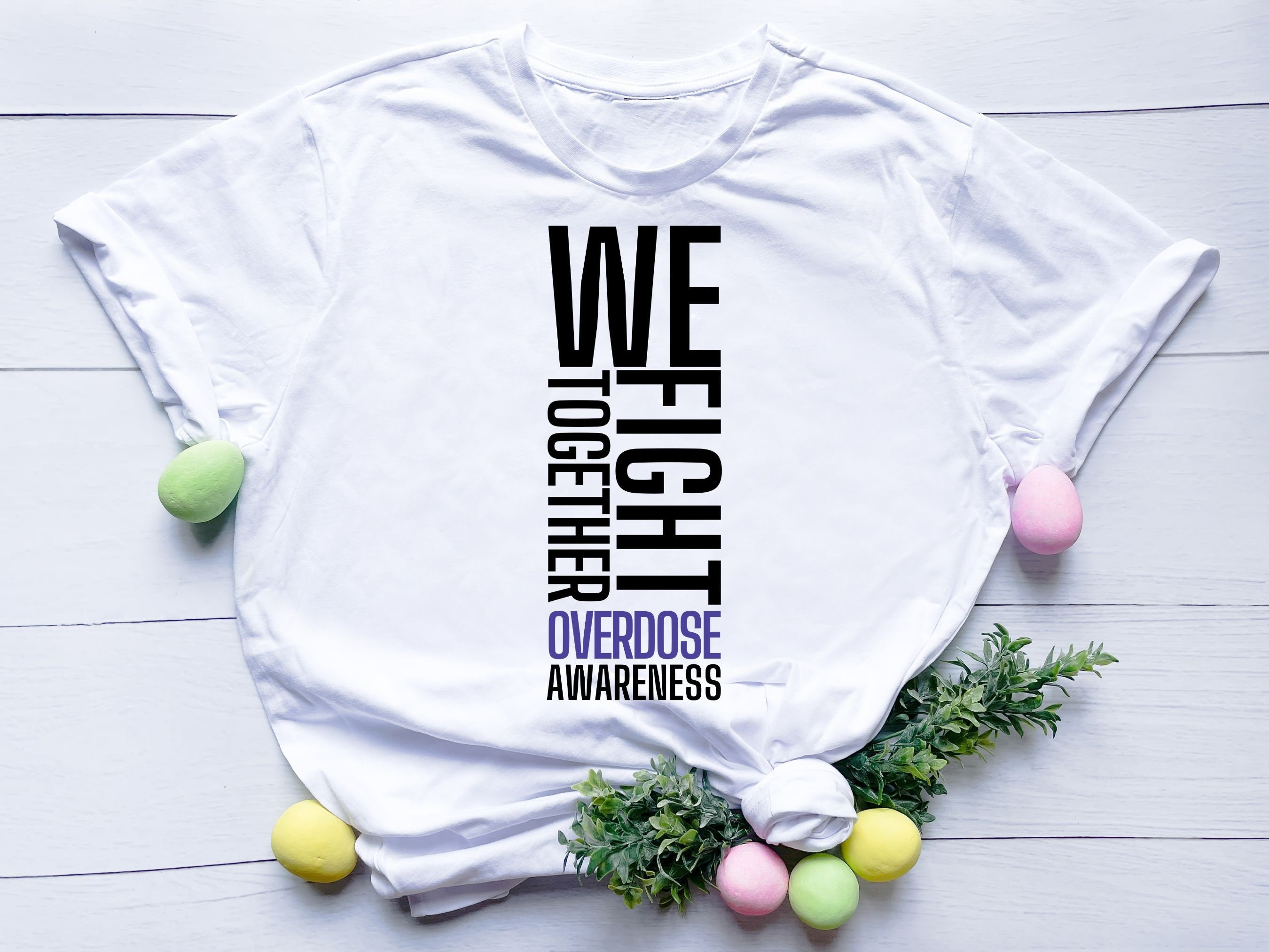 We Fight Together Overdose Awareness Purple Ribbon Overdose Aware ...