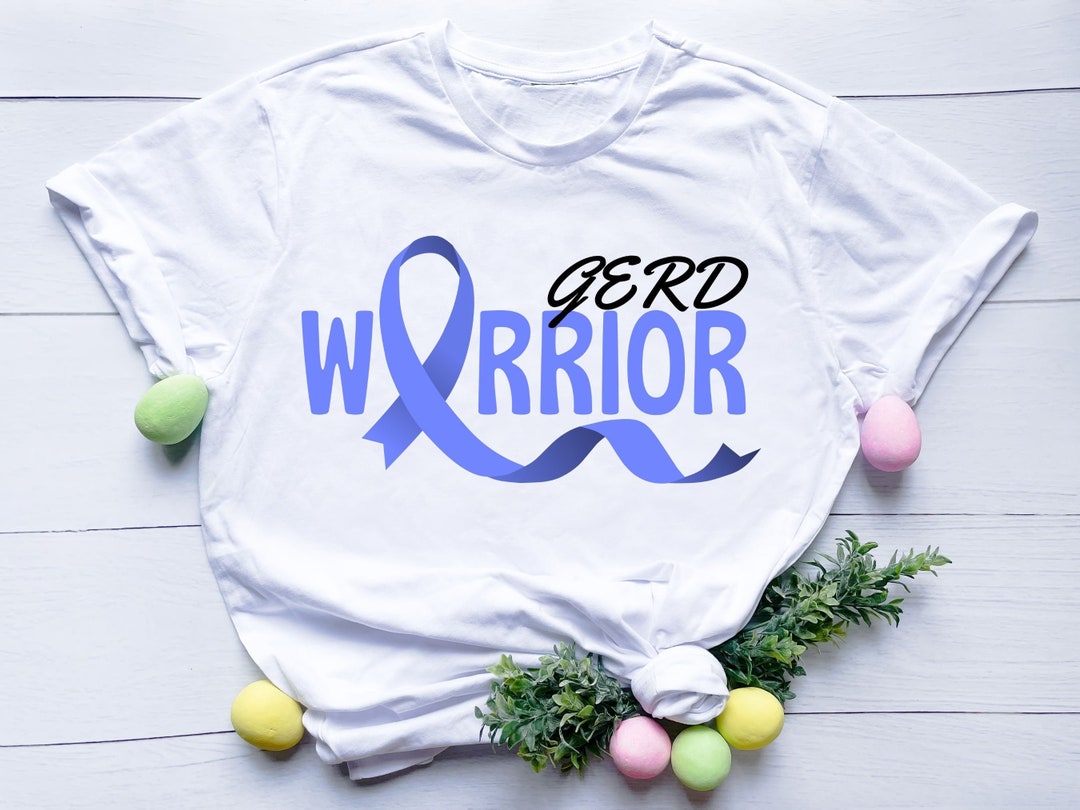 GERD Warrior GERD Awareness Purple Ribbon GERD Awareness Acid Reflux ...