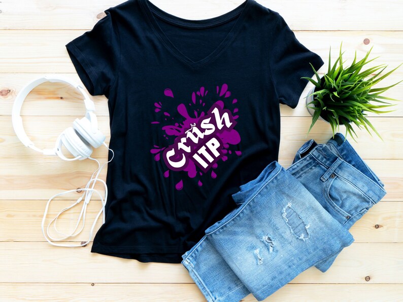 Crush ITP Purple Ribbon ITP Awareness Immune Idiopathic ...