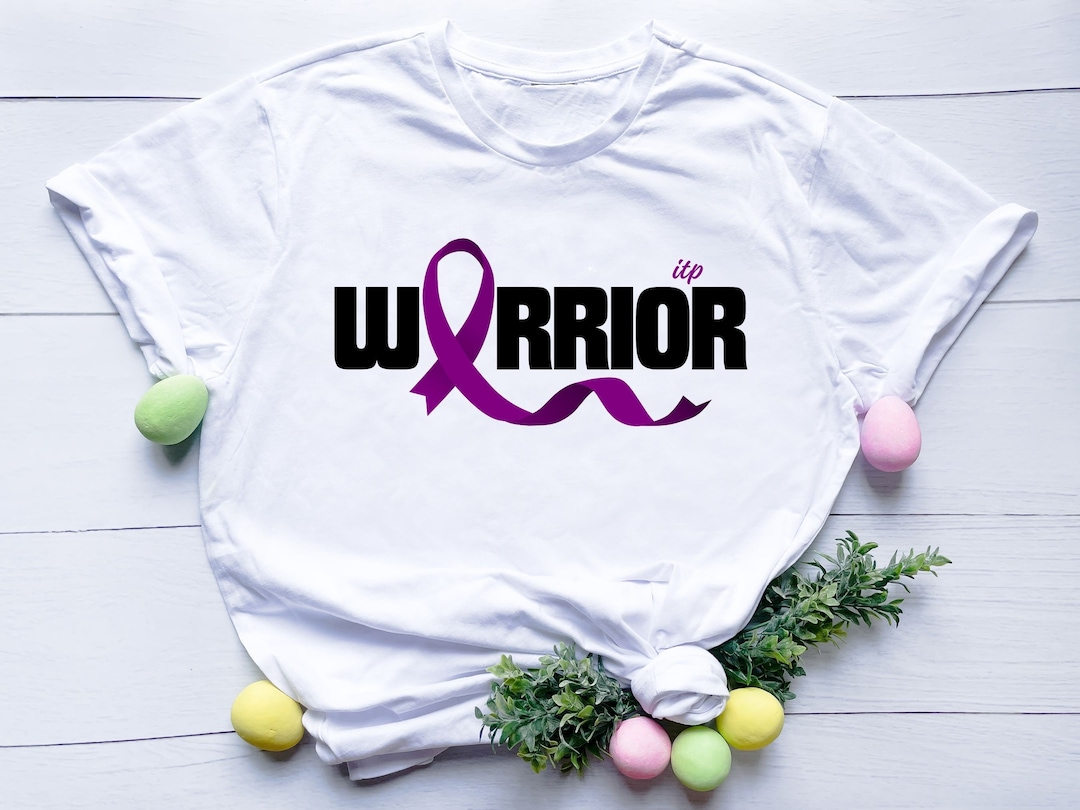 ITP Warrior Purple Ribbon ITP Awareness Immune Idiopathic ...