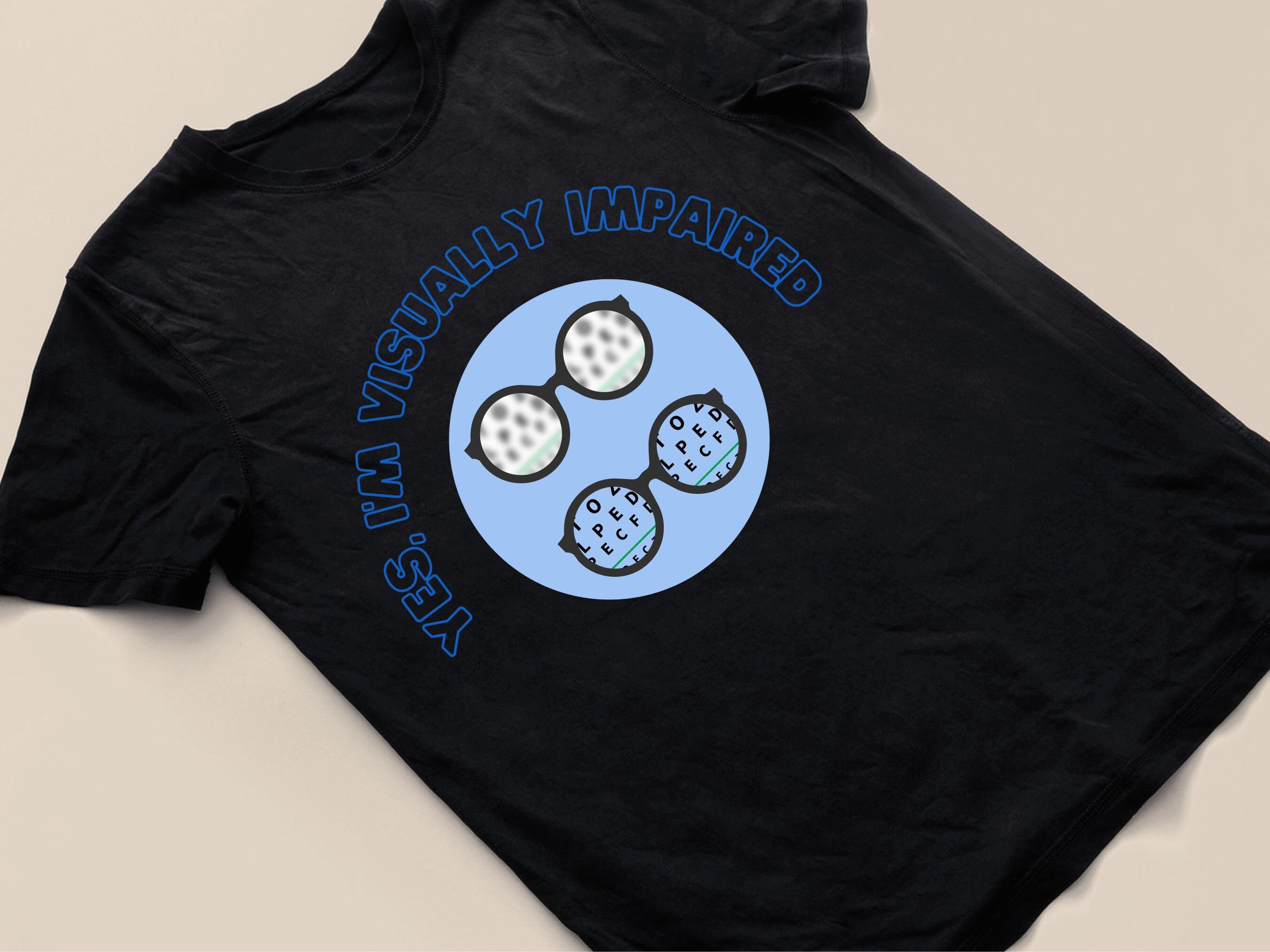 Yes, I'm Visually Impaired Svg Blindness Awareness Png - Etsy