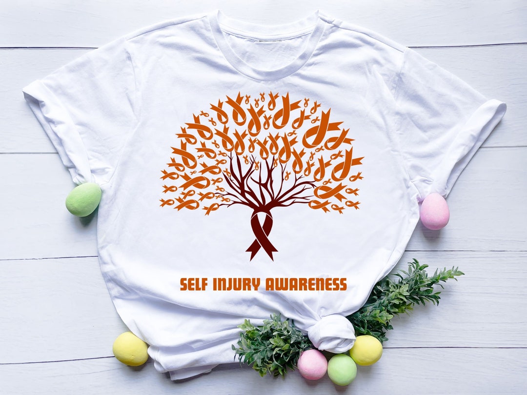 Self Injury Awareness Self Harm Awareness Png Orange Ribbon Svg Self ...